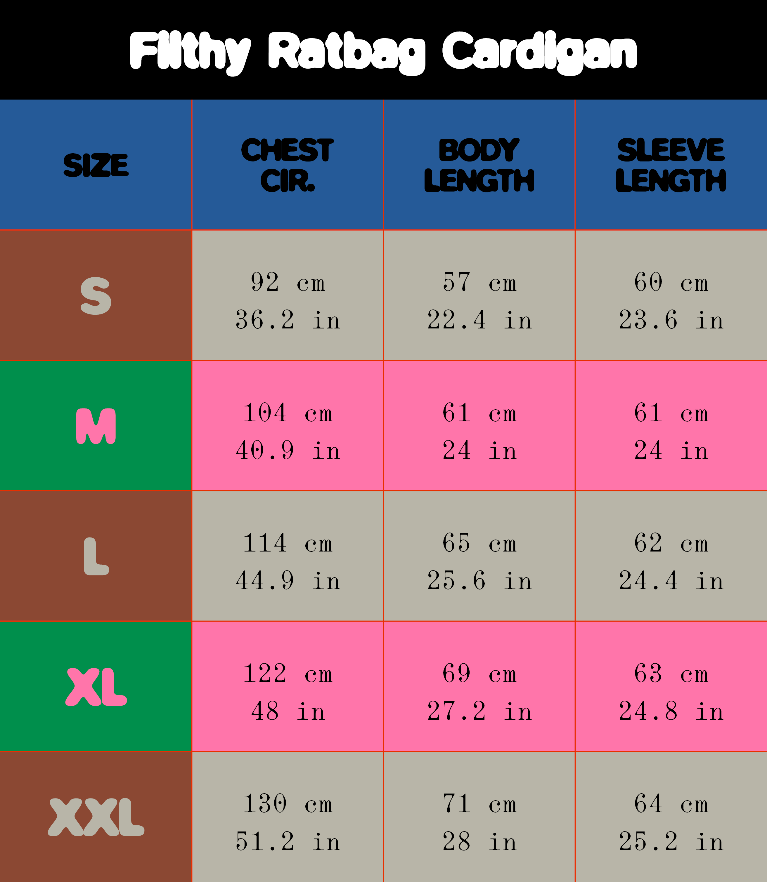 WAH-WAH x FILTHY RATBAG - CARDIGAN – WAH-WAH AUSTRALIA